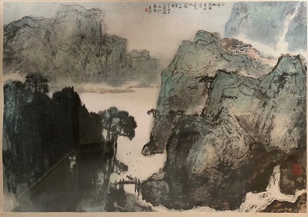 Bonhams : Yang Shanshen (1913-2004) Landscape