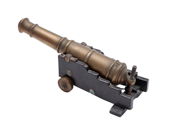 Bonhams : A Bronze Model Naval Cannon