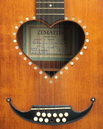 Bonhams : George Harrison A Zemaitis 12-string acoustic guitar ...