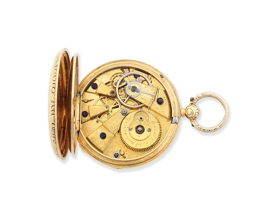 Bonhams : Anrold & Dent, London. An 18K gold key wind open face pocket ...