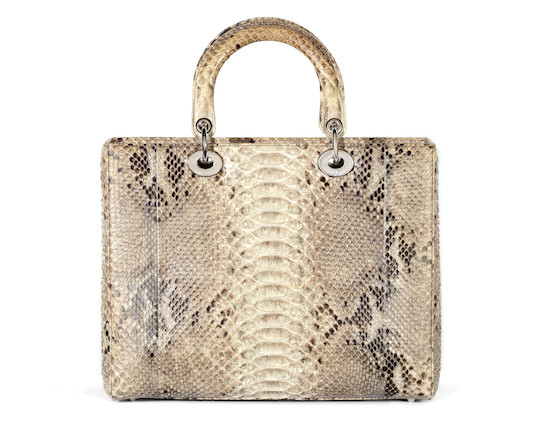 Bonhams : Large Python Lady Dior, Christian Dior, c. 2013, (Includes ...