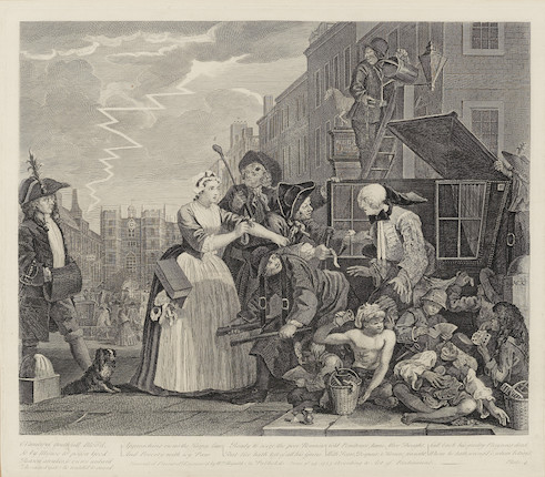 Bonhams : William Hogarth (1697-1764) A Rake's Progress The complete ...