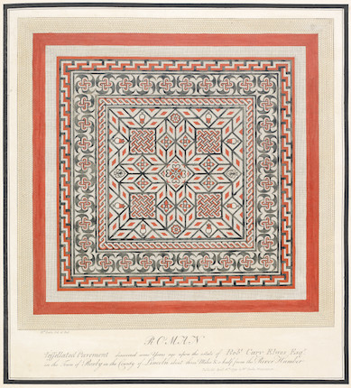 Bonhams : FOWLER (WILLIAM) Engravings of the Principal Mosaic Pavements ...