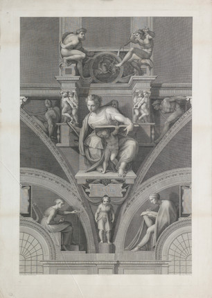Bonhams : Giorgio Ghisi after Michelangelo Prophets and Sybils in the ...