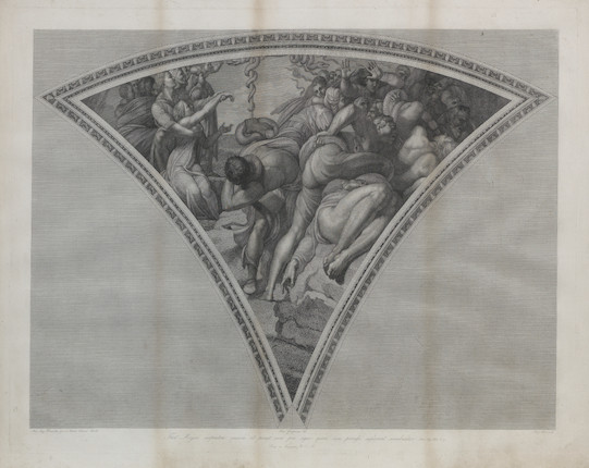 Bonhams : Giorgio Ghisi after Michelangelo Prophets and Sybils in the ...