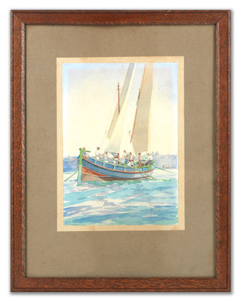 Bonhams : Robert Caruana Dingli (Maltese, 1881-1940) Views of luzzu ...