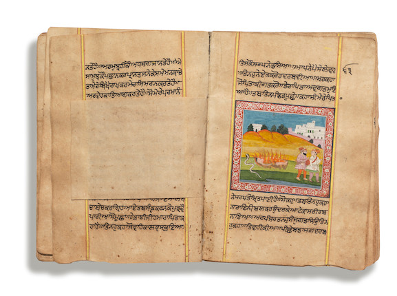 Bonhams : A Hindu illustrated manuscript written in gurmukhi script ...