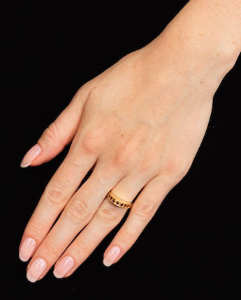 Bonhams : JOHN DONALD RUBY-SET RING,