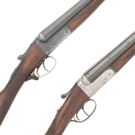Bonhams : Two 12-bore boxlock guns