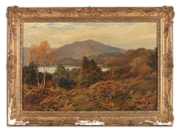 Bonhams : Robert Robin Fenson (British, active 1889-1914) A loch in autumn