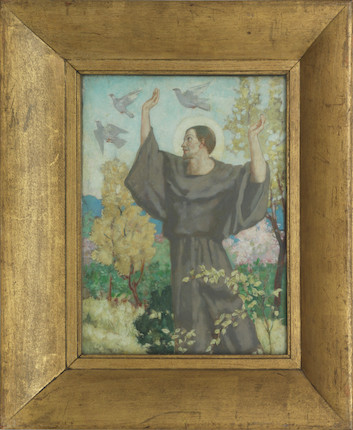 Bonhams : John Duncan RSA RSW (British, 1866-1945) St Francis and the ...
