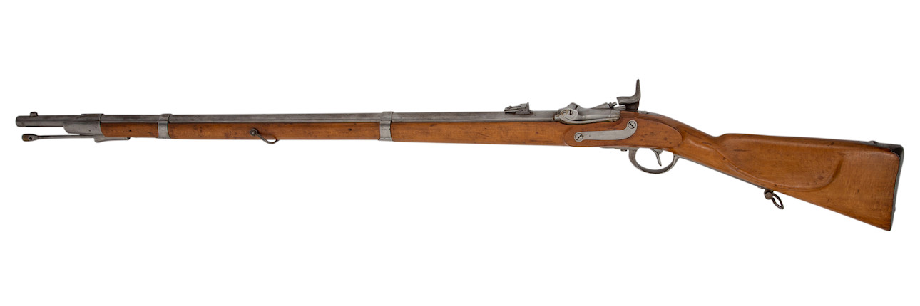 Bonhams : A 14x33mmR (R.F.) 'Wänzl M1854' breech-loading lifting block ...