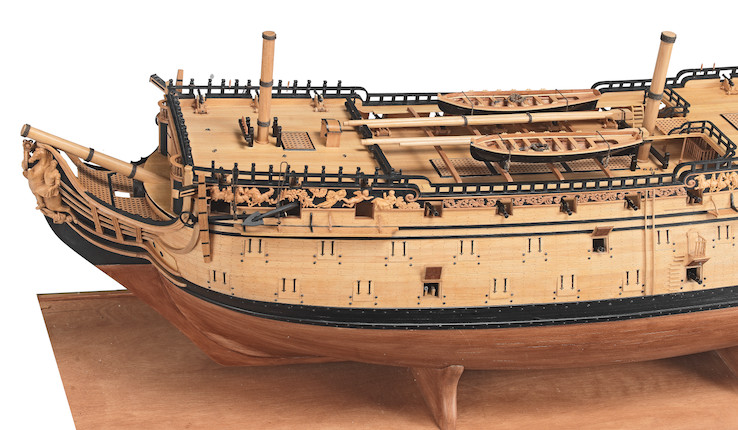 Bonhams : A Fine 148 Scale Admiralty Board Style Model of the 100-Gun ...