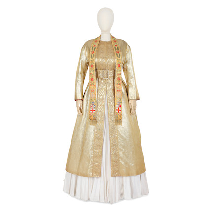 Bonhams : Claire Foy (as the Queen) A replica of the Coronation ...
