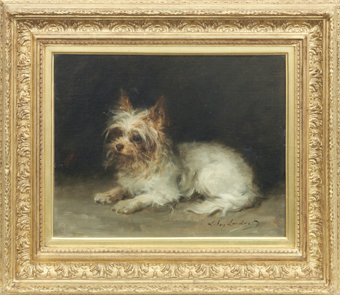 Bonhams : Louis Eugène Lambert (French, 1825-1900) A Seated Terrier