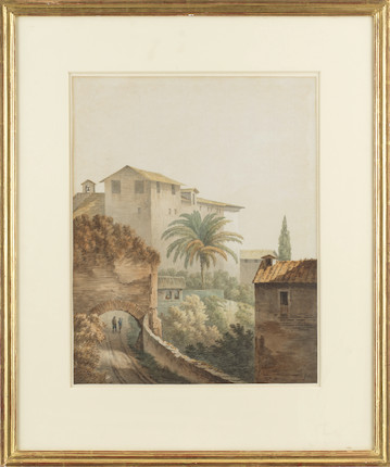 Bonhams : John 'Warwick' Smith (British, 1749-1831) On Mount Palatine, Rome