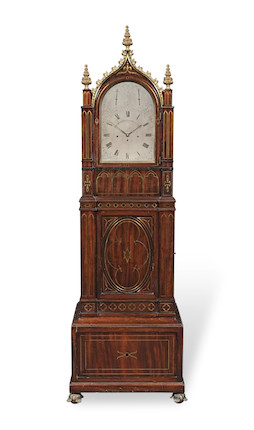 Bonhams : A fine and rare 19th century brass inlaid mahogany floor ...