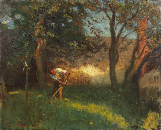 Bonhams : Sir George Clausen, RA, RWS (British, 1852-1944) The little ...