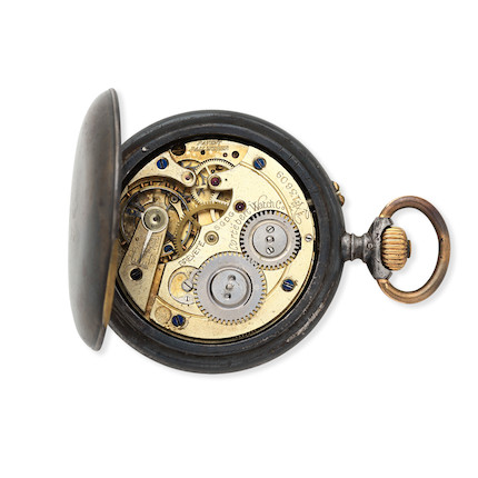 Bonhams : Cortebert. A gun metal keyless wind half hunter jump hour ...