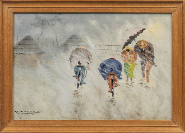 Bonhams : John Koenakeefe Mohl (South African, 1903-1985) Cycling ...