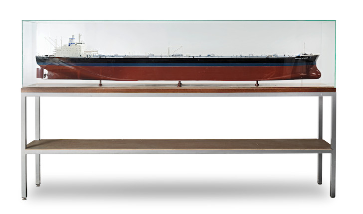 Bonhams : A Large Shipbuilder's Scale Model of the Tanker Halcyon the ...