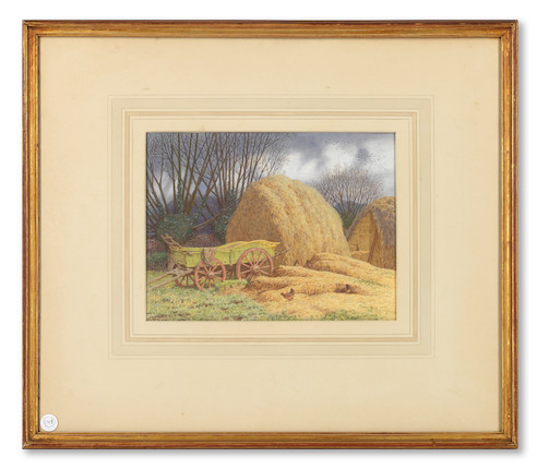 Bonhams : Stanley Anderson (British, 1884-1966) The Rick Yard
