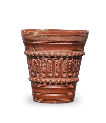 Bonhams : A Roman red slip ware pottery beaker