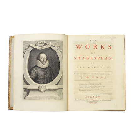 Bonhams : SHAKESPEARE (WILLIAM) The Works... Collated and Corrected by ...