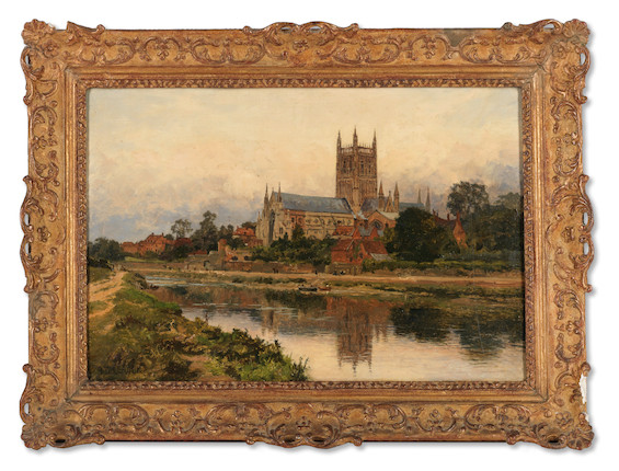 Bonhams : Benjamin Williams Leader, RA (British, 1831-1923) View of the ...