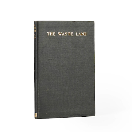 Bonhams : ELIOT (T.S.) The Waste Land, FIRST EDITION IN BOOK FORM ...
