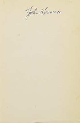 Bonhams : KEROUAC (JACK) The Town and the City, FIRST EDITION, SIGNED ...