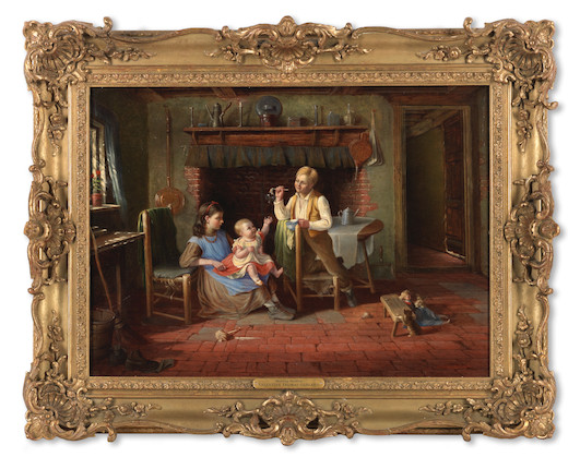 Bonhams : Valentine Thomas Garland (British, 1868-1914) Blowing bubbles