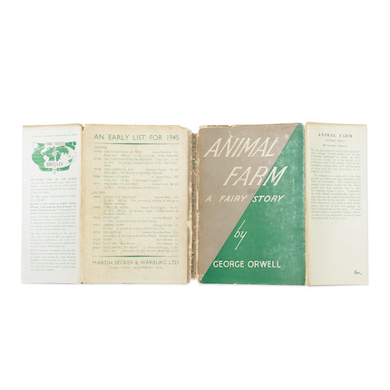 Bonhams : ORWELL (GEORGE) Animal Farm. A Fairy Story, FIRST EDITION ...
