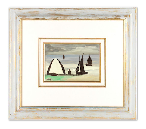 Bonhams : Markey Robinson (Irish, 1918-1999) Boats at Sea (together ...