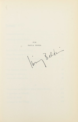 Bonhams : BALDWIN (JAMES) Notes of a Native Son, FIRST EDITION, SIGNED ...