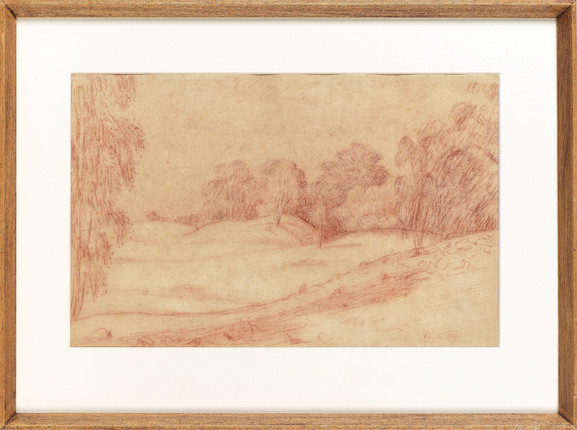 Bonhams : Roger Fry (British, 1866-1934) Wooded landscape 24.1 x 37.5 ...