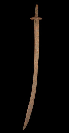 Bonhams : A rare Ilkhanid steel sword (kilij) Persia, 13th/14th Century