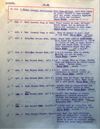 Bonhams : AN IMPORTANT AND RARE MONUMENTAL ARCHAISTIC BRONZE RITUAL ...