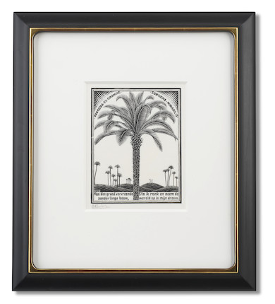 Bonhams : Maurits Cornelis Escher (Dutch, 1898-1972) Palm Tree, from ...