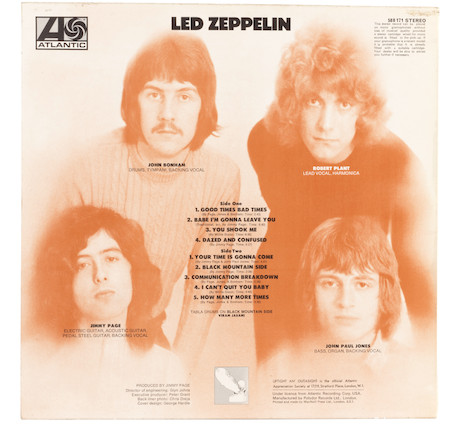 Bonhams : Led Zeppelin A First UK Pressing Of The Debut Album Led ...