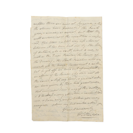 Bonhams : STANHOPE (HESTER) Group of twelve autograph letters, all but ...