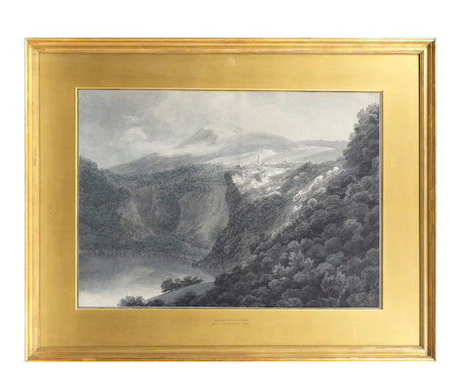 Bonhams : John Robert Cozens (London 1752-1799) The Lake and Town of ...