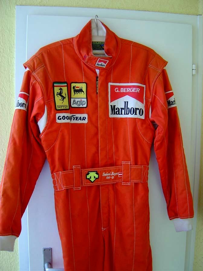 Bonhams Cars : The last Ferrari racing overalls worn by Gerhard Berger ...