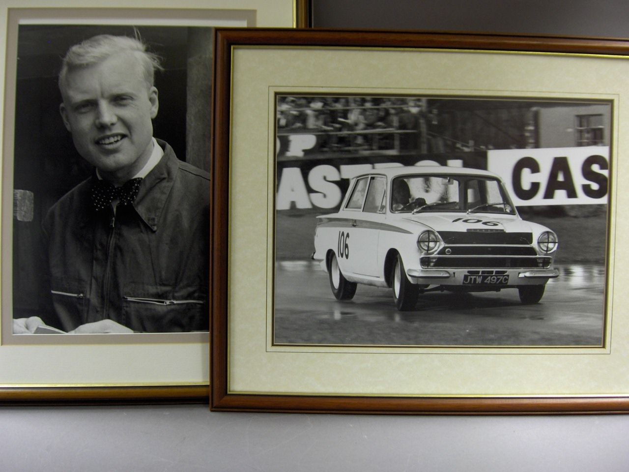 Bonhams Cars : Four photographs of great British racing drivers,