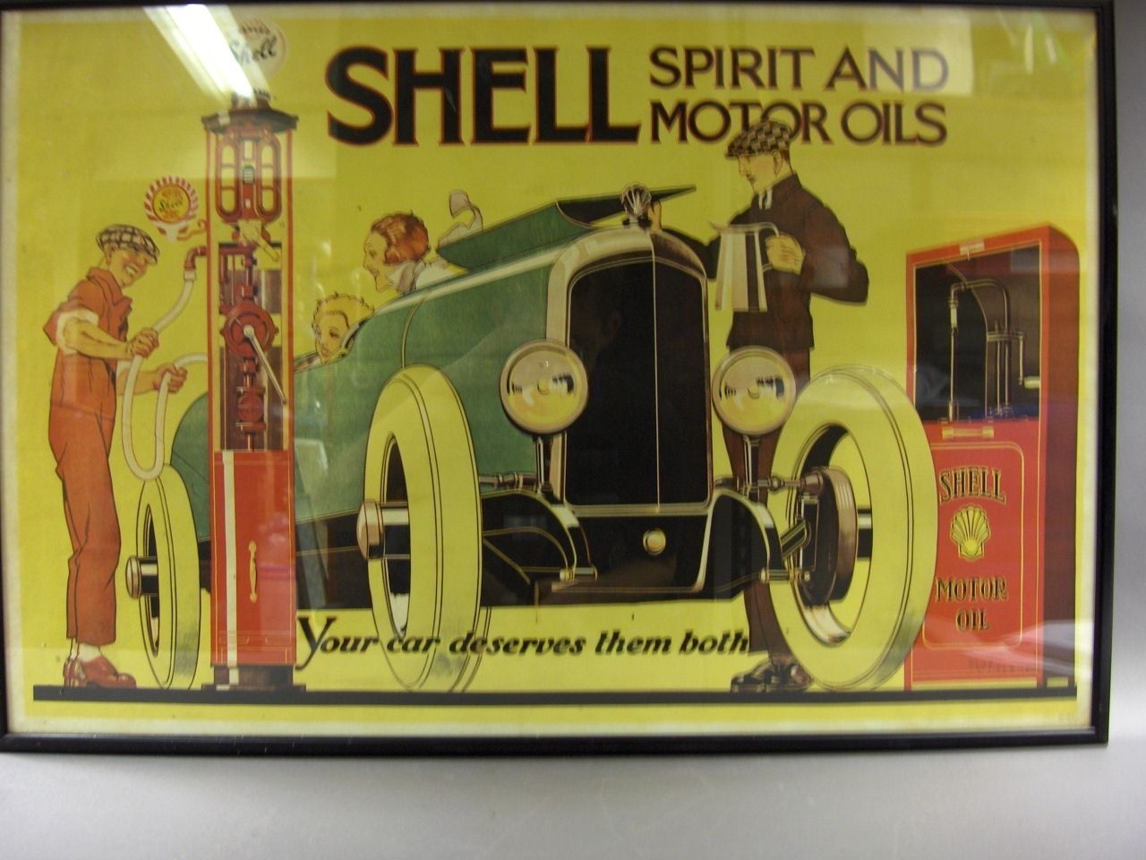 Bonhams Cars : Four reproduction Shell advertising posters,