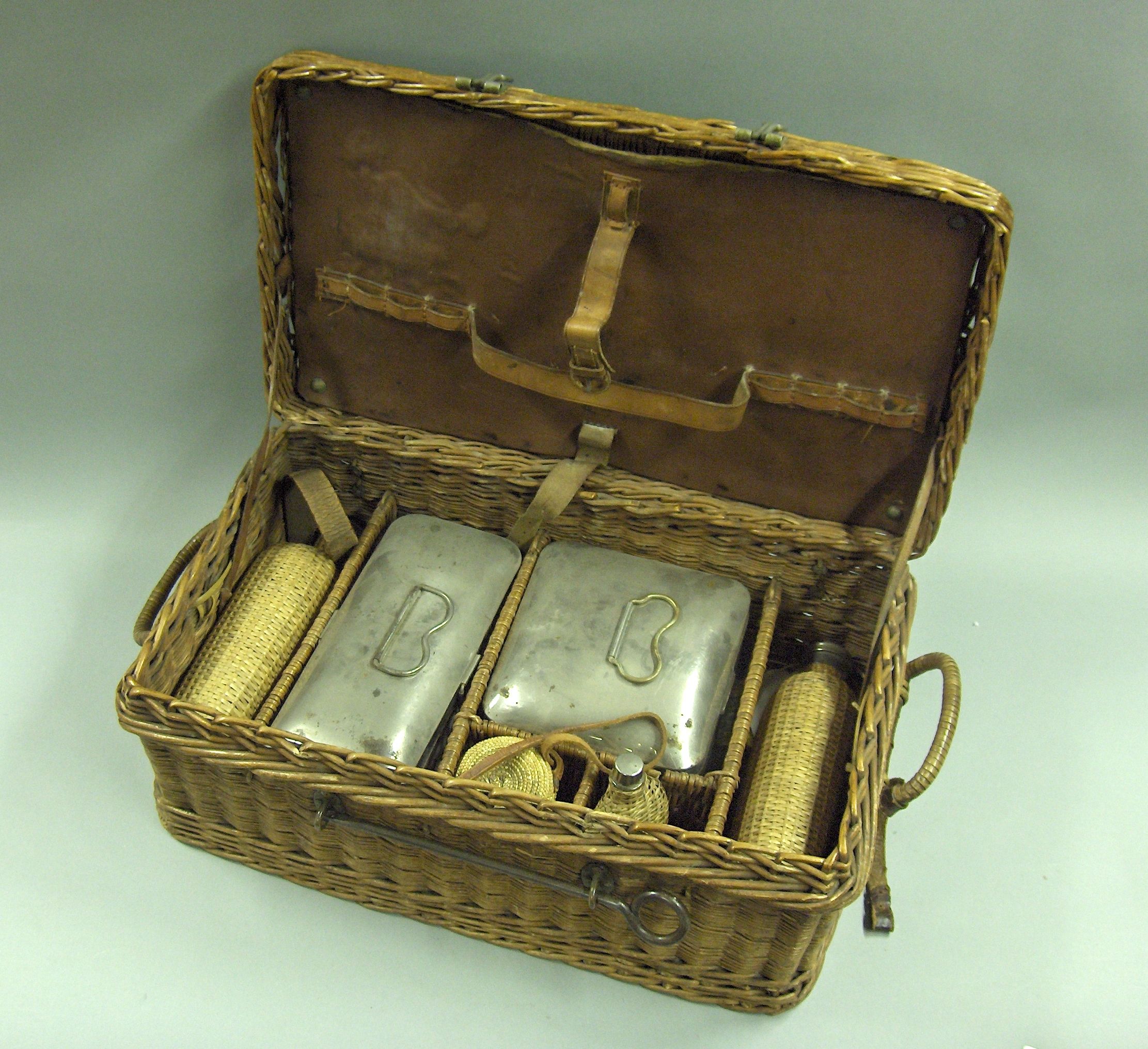 Bonhams Cars : A wicker picnic set,