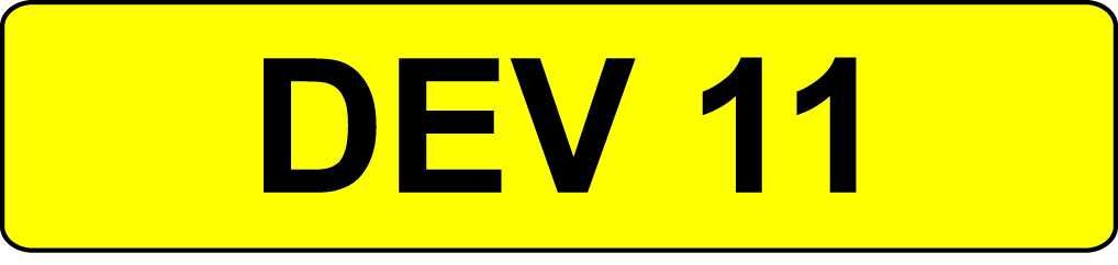 Bonhams Cars : Registration number 'DEV 11',