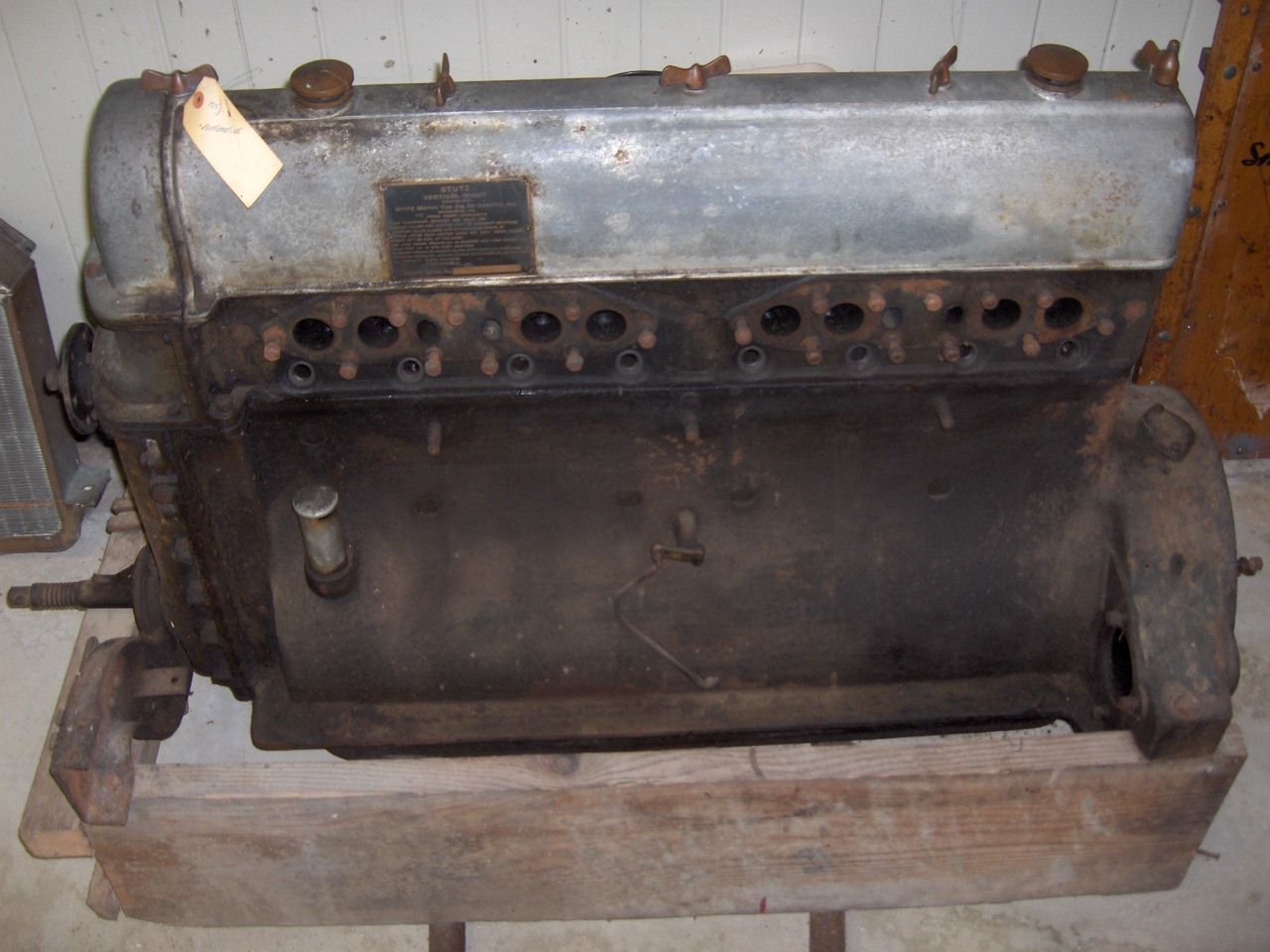 Bonhams Cars : A Stutz vertical 8 cylinder engine,,