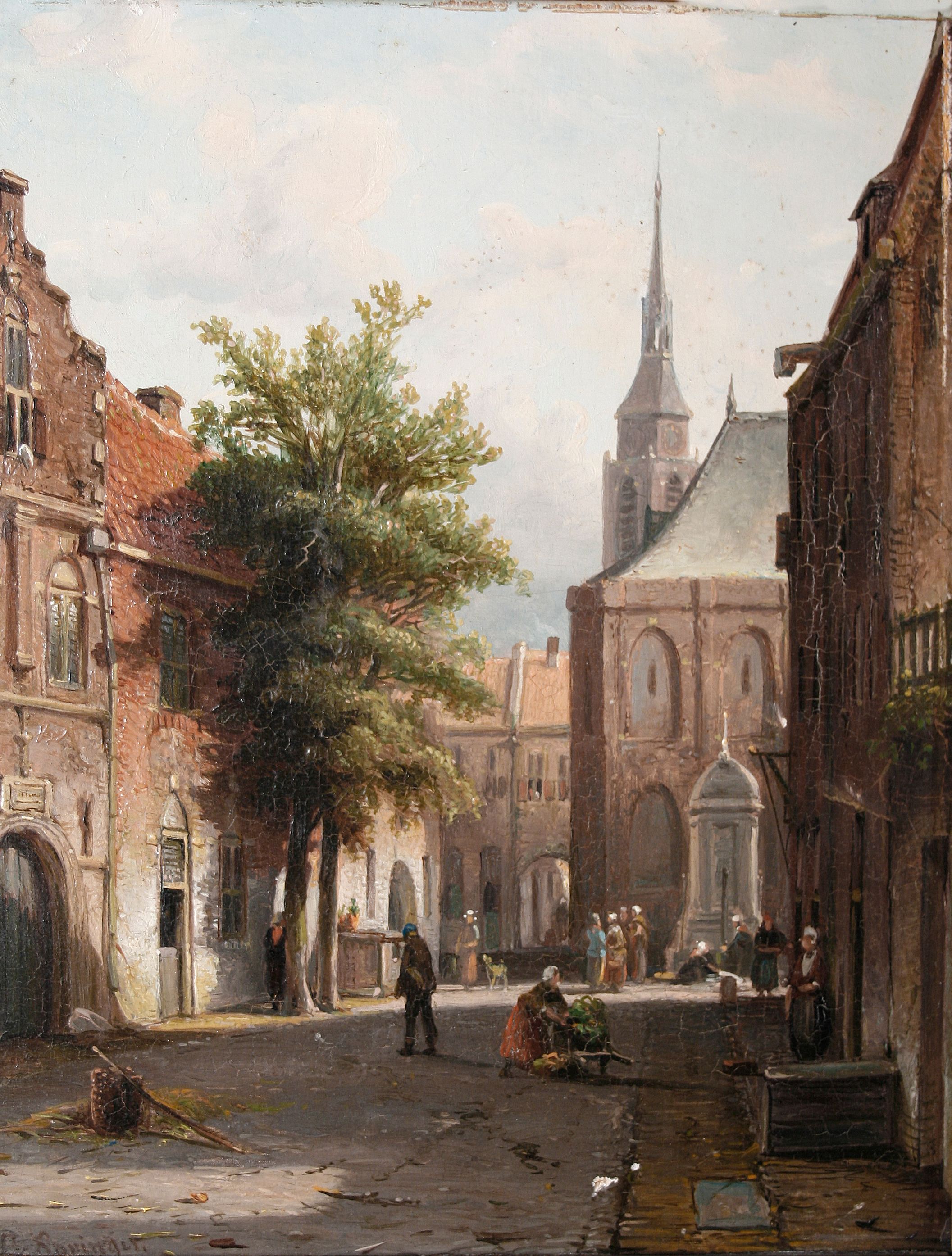 Bonhams : Follower of Cornelis Springer (Dutch, 1817-1891) A Dutch ...