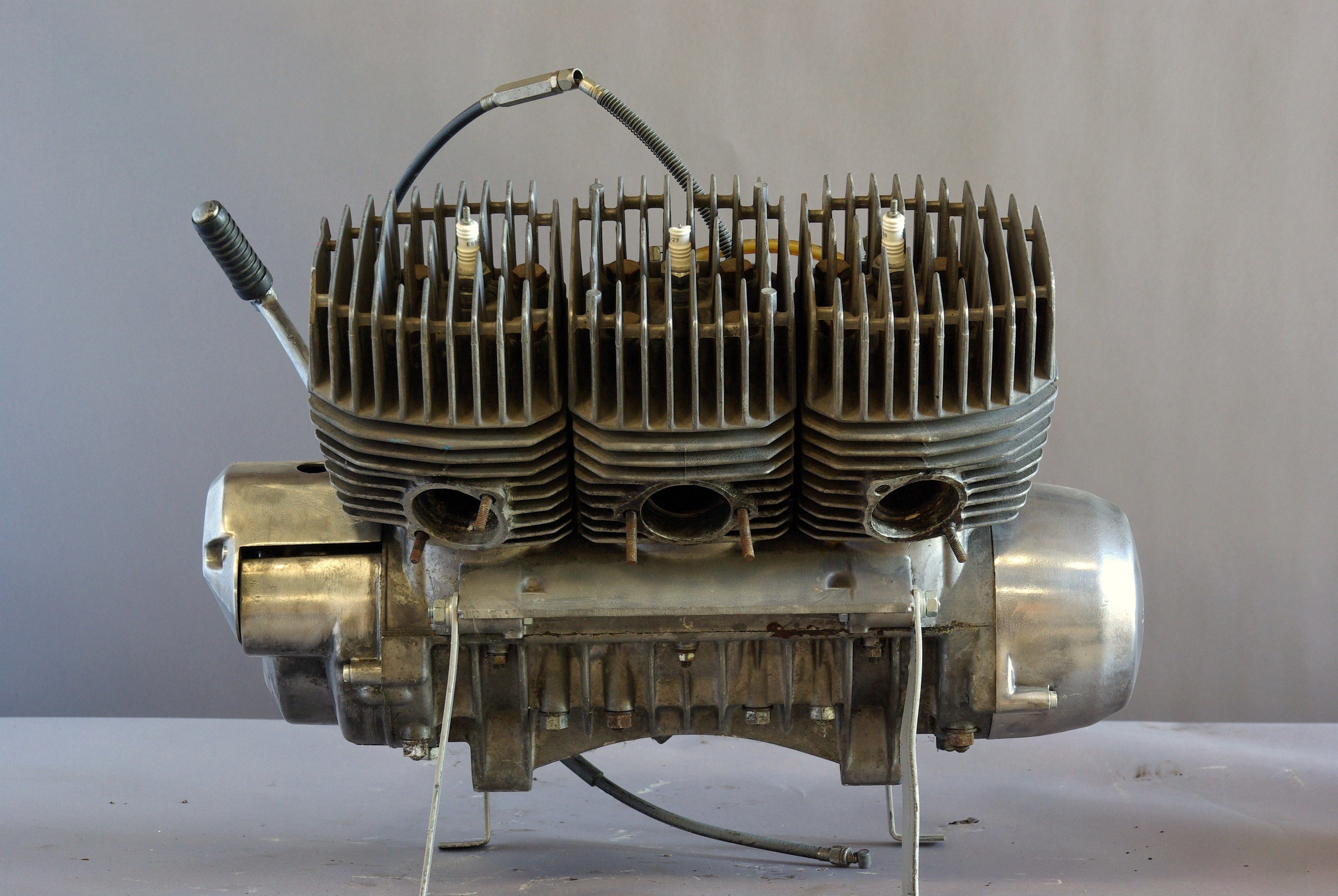 Bonhams Cars : c.1972 Kawasaki 3-cylinder two-stroke S2 engine,